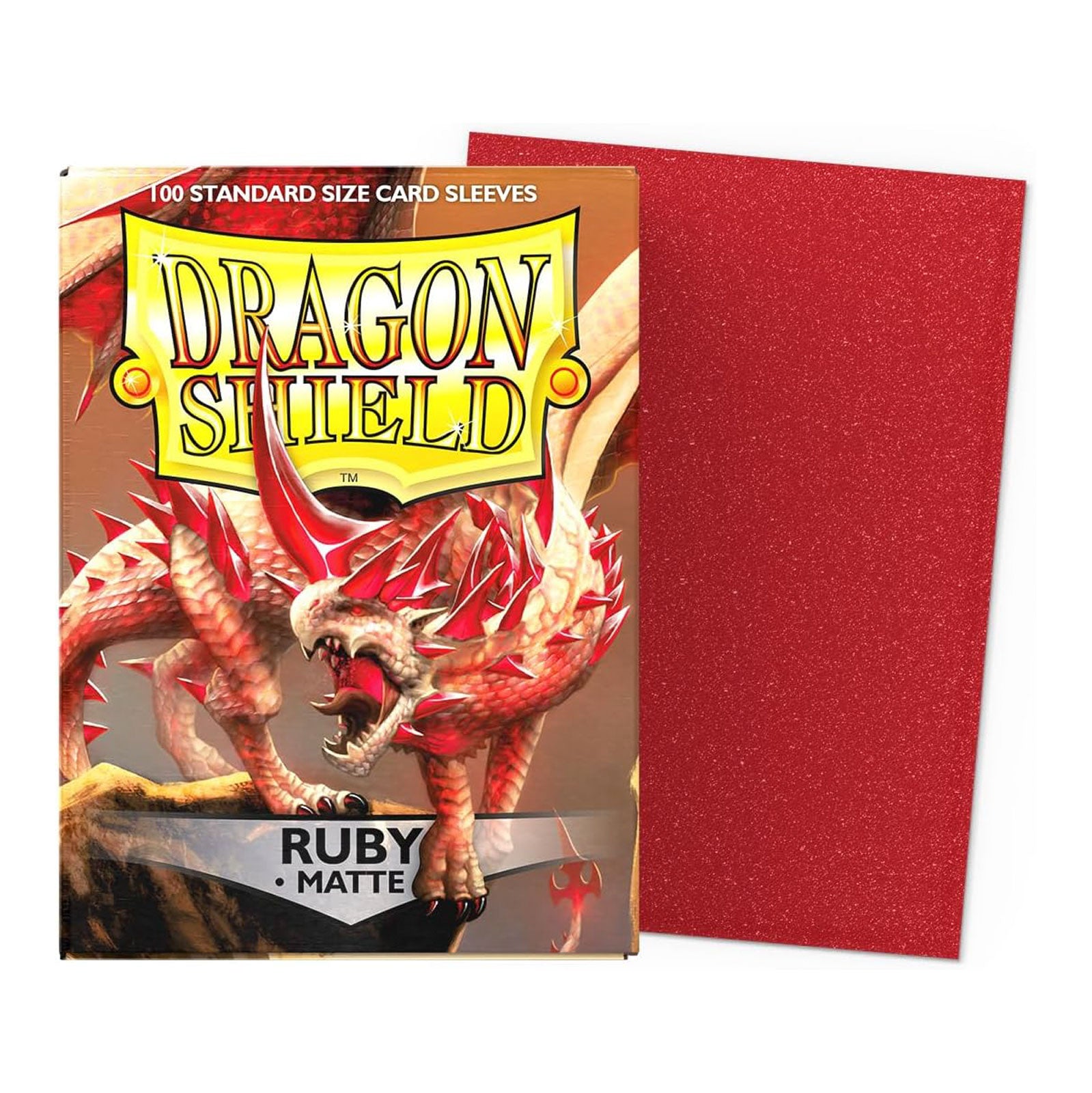 100 Bustine protettive Ruby Matte Sleeves DRAGON SHIELD Standard Size