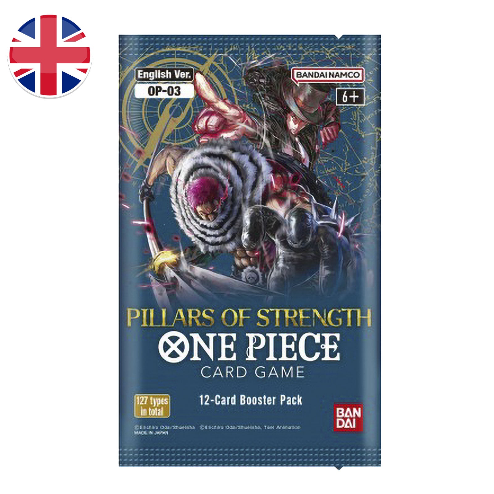 Bustina OP03 - Pillars of Strength - ENG - 12 Carte ONE PIECE Card Gam