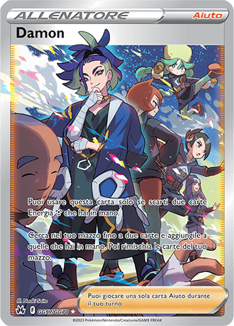 Damon GG57/GG70 Galleria di Galar Full Art - ITA - Near Mint - Spada e